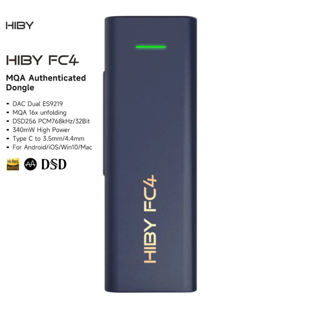 FC4 MQA 16X DAC Высокая гарантия. Усилитель наушников DSD256 ES9219 Android iOS Win10 Mac