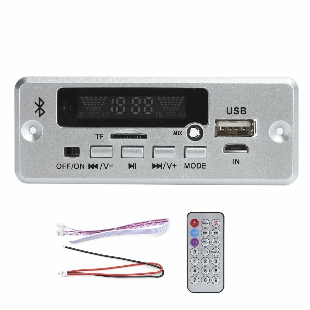 Плата декодера 02CABT WAV/MP3 Bluetooth call, silver