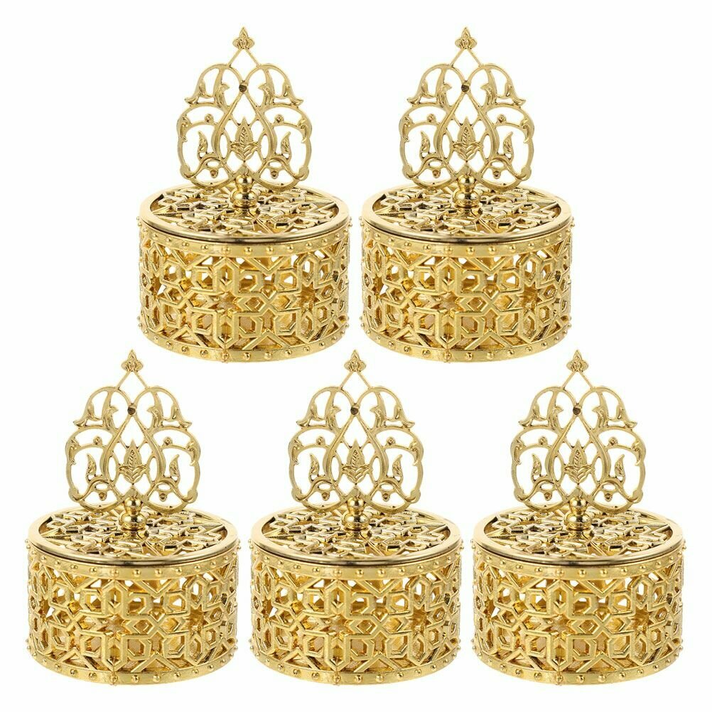 Коробки Для Конфет Золотые Прозрачные Европейский Стиль 5 Штук