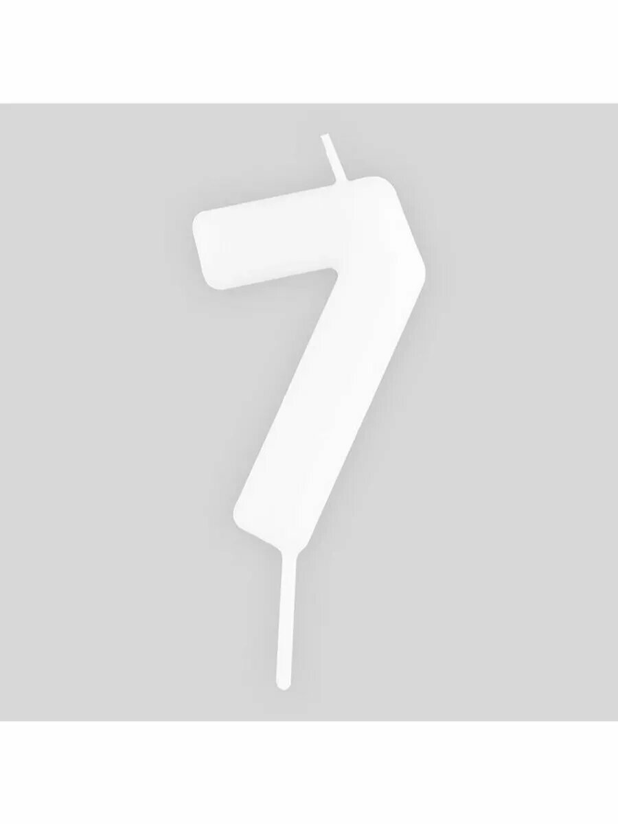 Свечи для торта, цифра «7» , светится в темноте, 4 х 10 см.
