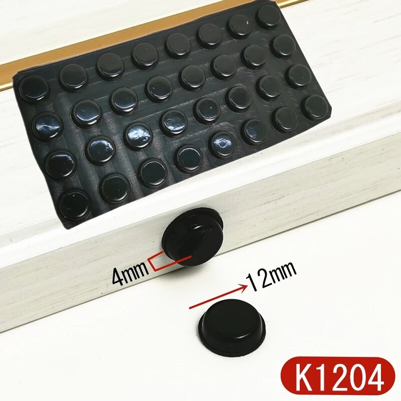 Дверные амортизаторы DOONEW, черные, 64 шт. 32 Grains