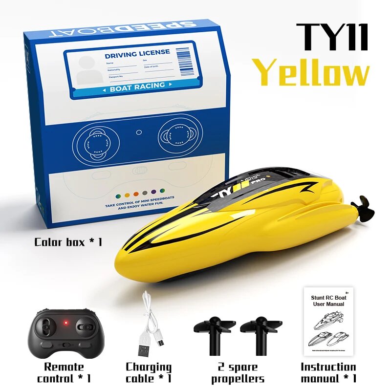 Радиоуправляемая лодка Yellow, TY11
