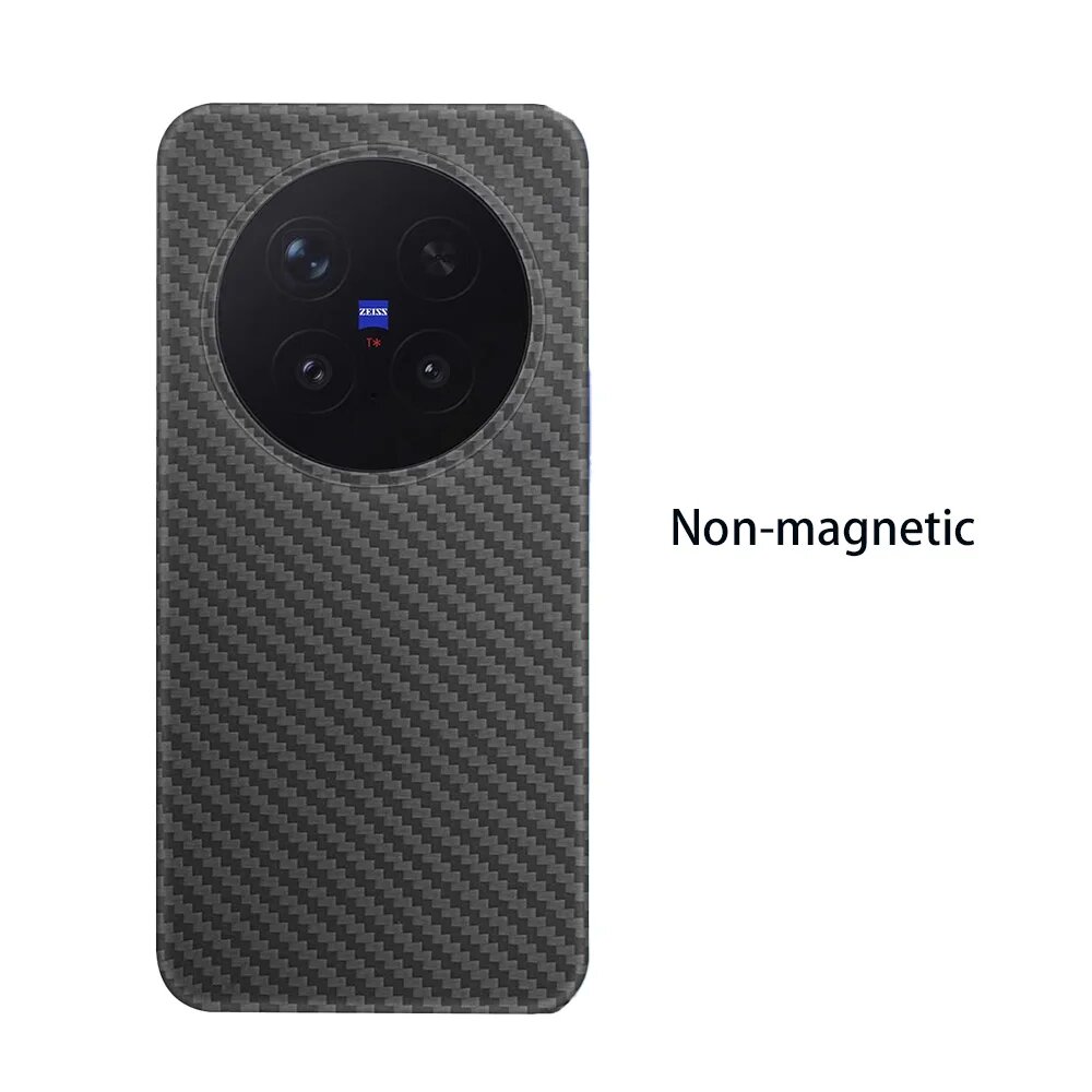 Чехол из настоящего углеродного волокна для Vivo X300/X300Pro, чехол Magsafe, магнитный арамидный чехол для телефона VIVO X300 Pro, карбоновый чехол, кепка