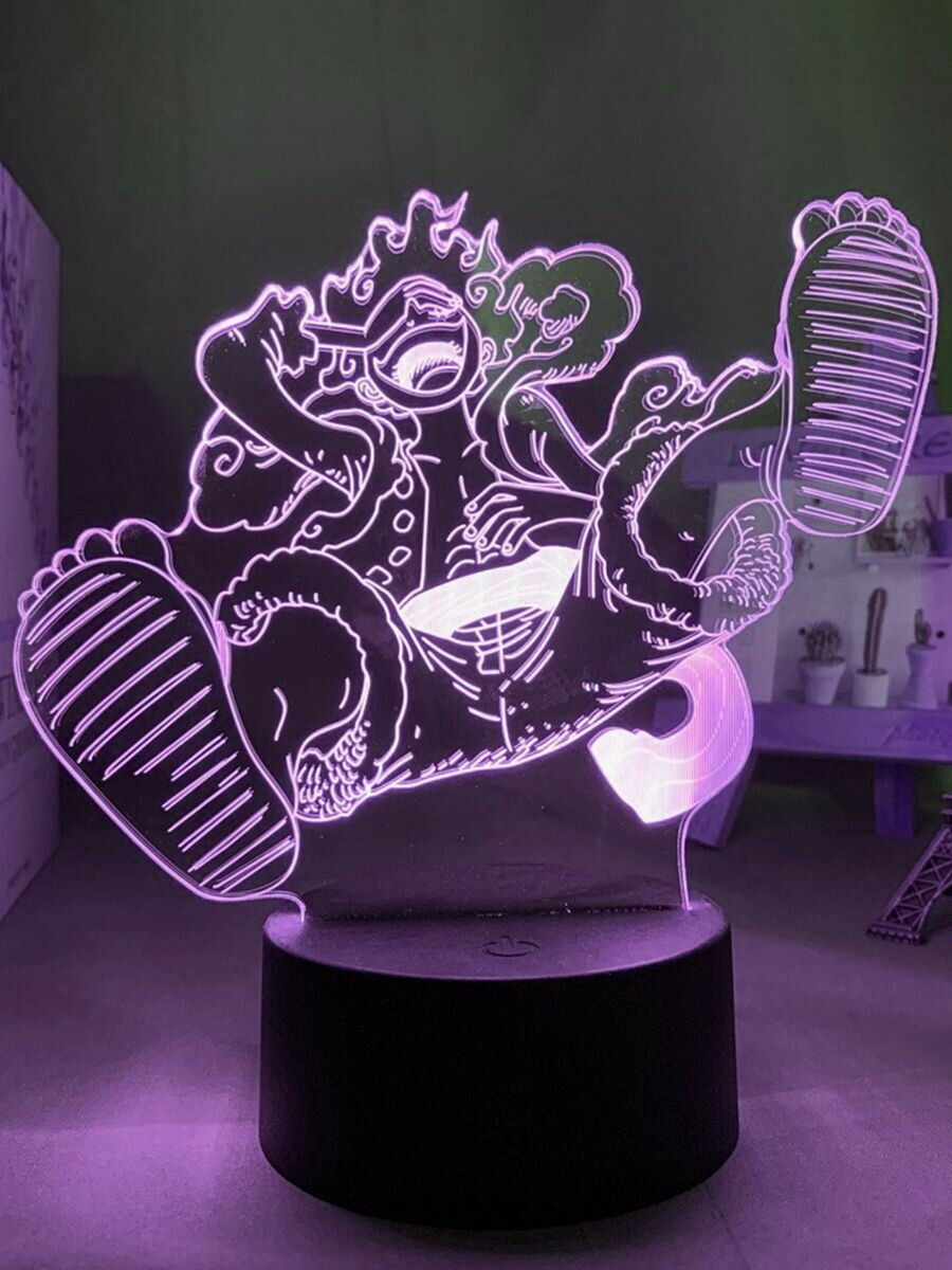 Ночник 3д аниме один кусок Monkey D. Luffy