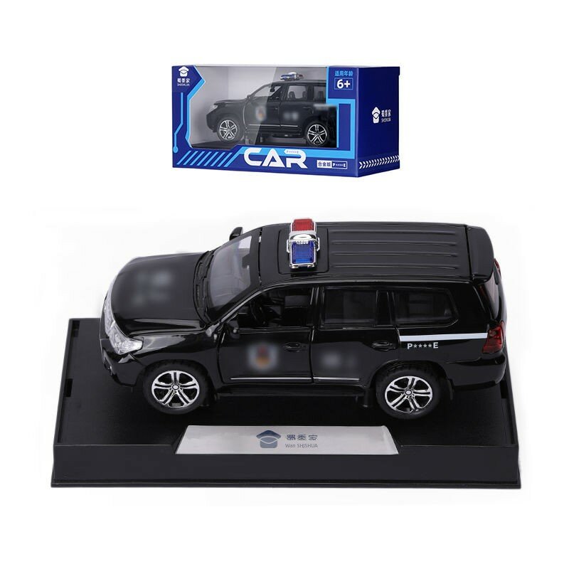 Модель автомобиля Toyota Land Cruiser 1:32 из сплава с звуковыми эффектами, декоративный элемент для коллекции