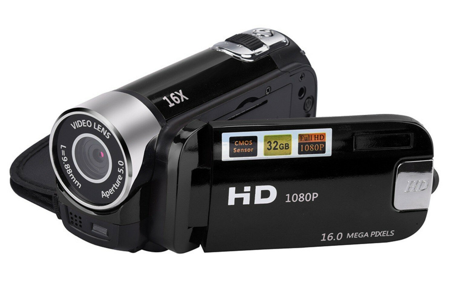 Цифровая видеокамера DV90 Full HD 1080p 16 Мегапикселей Оптический Зум 16x Запись на SD Карта Портативная Камера с Аудиофункцией
