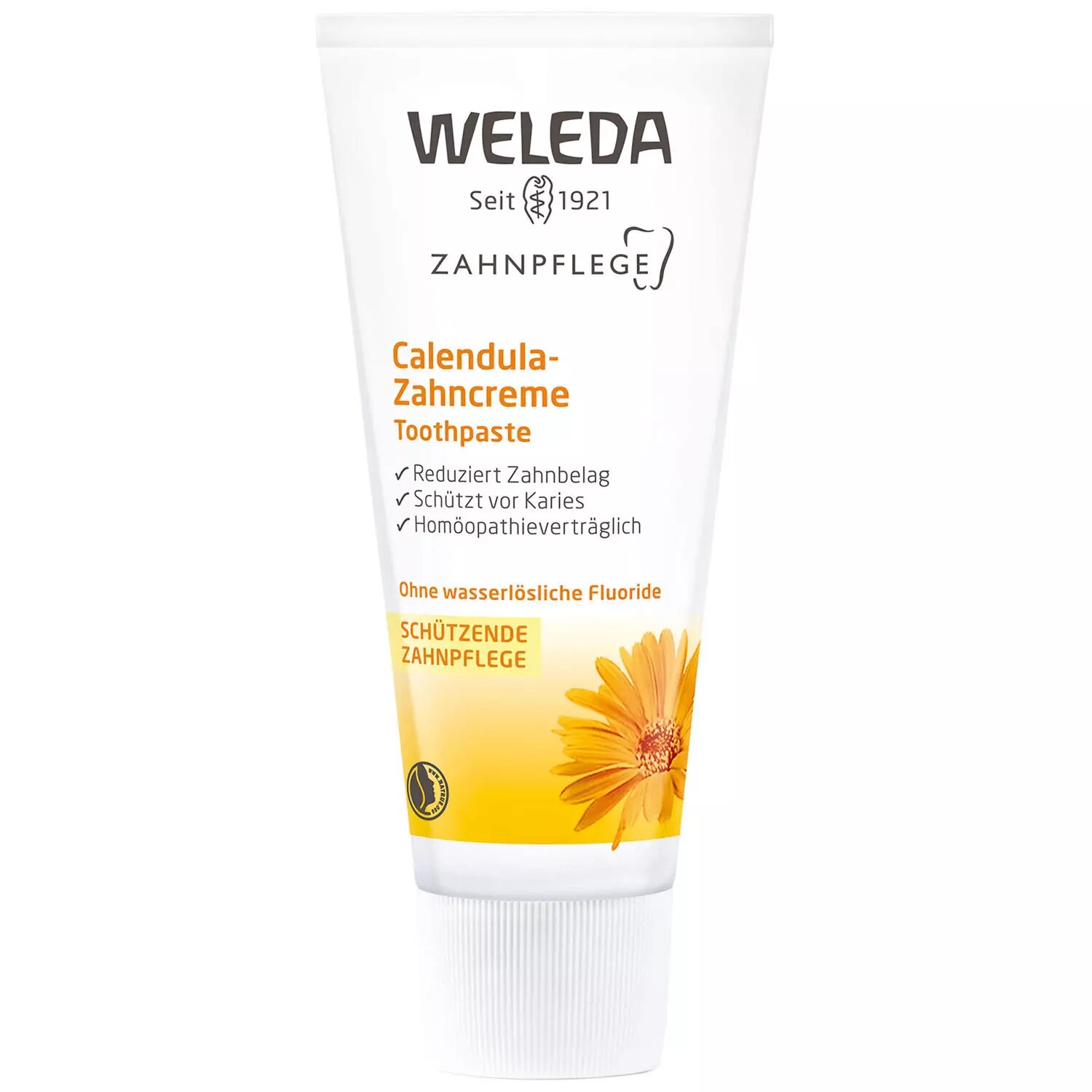 Weleda Уход за полостью рта Р Зубная паста с календулой без запаха мяты 75 мл