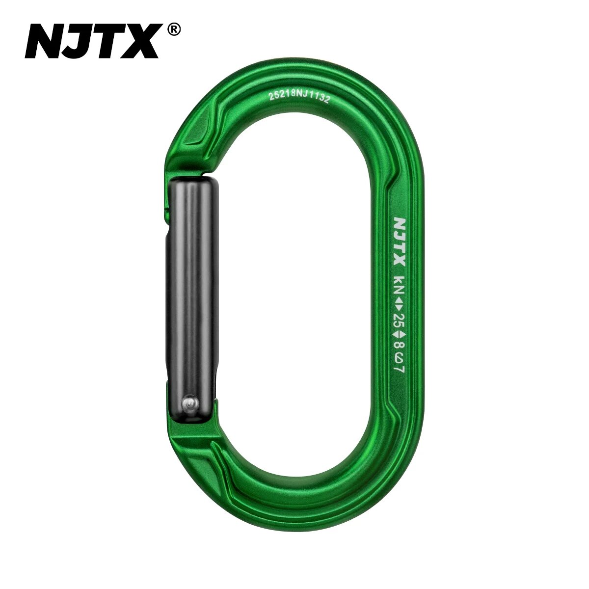 NJTX J033S3 Зеленый автоблокирующийся O-кольцо быстрый крюк для снаряжения в альпинизме и спасательных операций