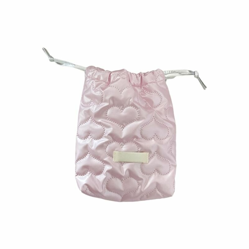 (1 шт.) Сумка-чехол для фотоаппарата типа Polaroid сердечко, розовый