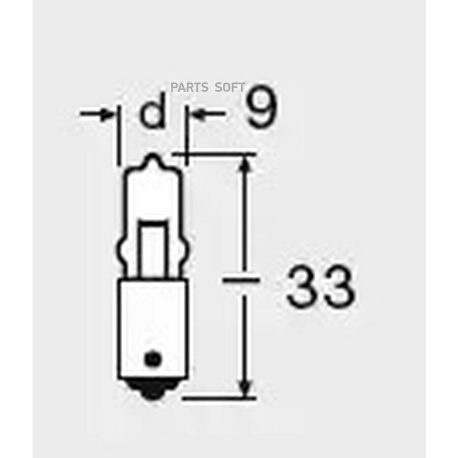 Лампа галогенная H10W 12V 10W "OSRAM" (1 шт.) OSRAM 64113 | цена за 1 шт