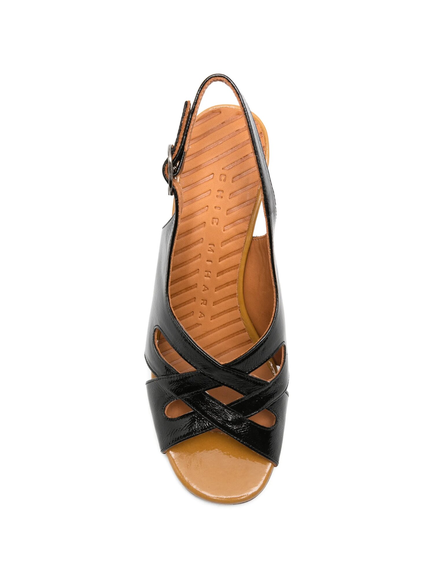 Босоножки Chie Mihara Cutout slingback sandals, размер 37, black/black — фото 1