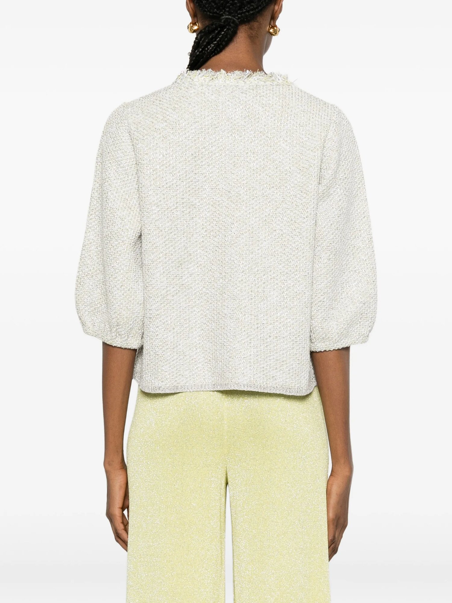 Куртка Neera Fringed jacket, размер 42, yellow — фото 1