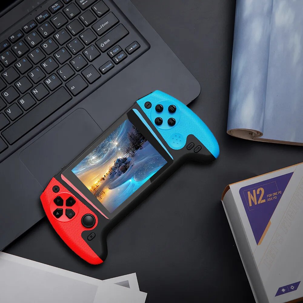 Портативная игровая консоль с 3,5-дюймовым дисплеем и 500 встроенными классическими играми
