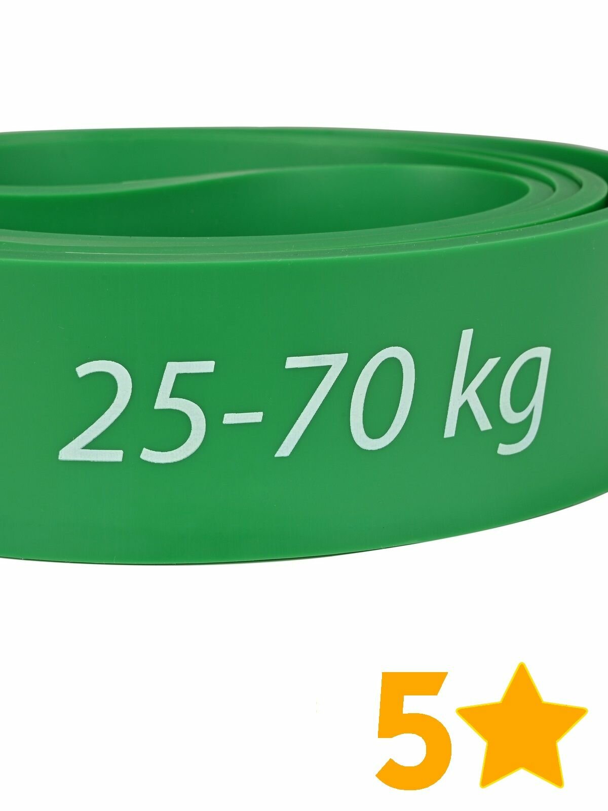 ITEX SPORT резинка для подтягивания на турнике, резинка для фитнеса, эспандер ленточный зеленый (сопротивление 25-70 кг)