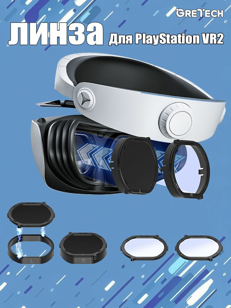 Линзы магнитные PS VR 2: защита от царапин, запотевания и бликов