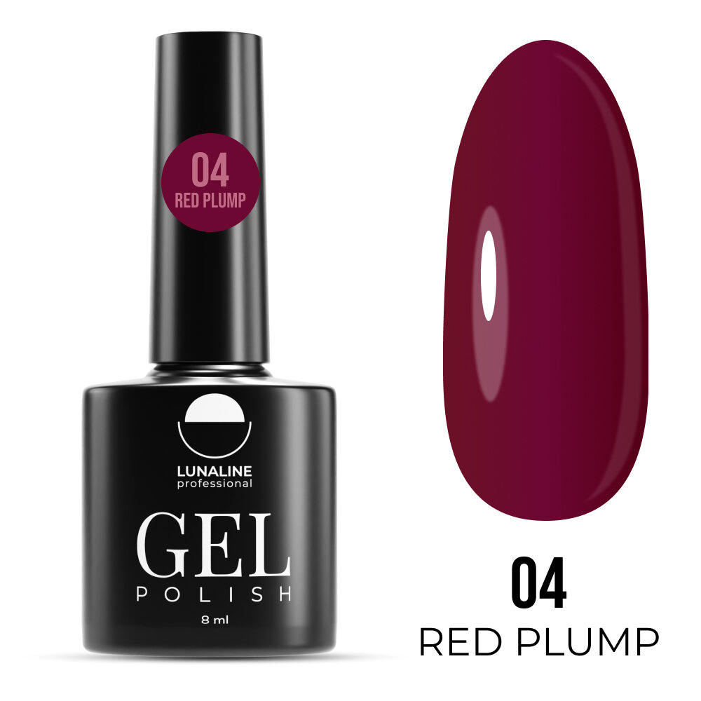 Гель-лак для ногтей Luna Line Red Plum Запретный доступ, стойкость до 4-х недель