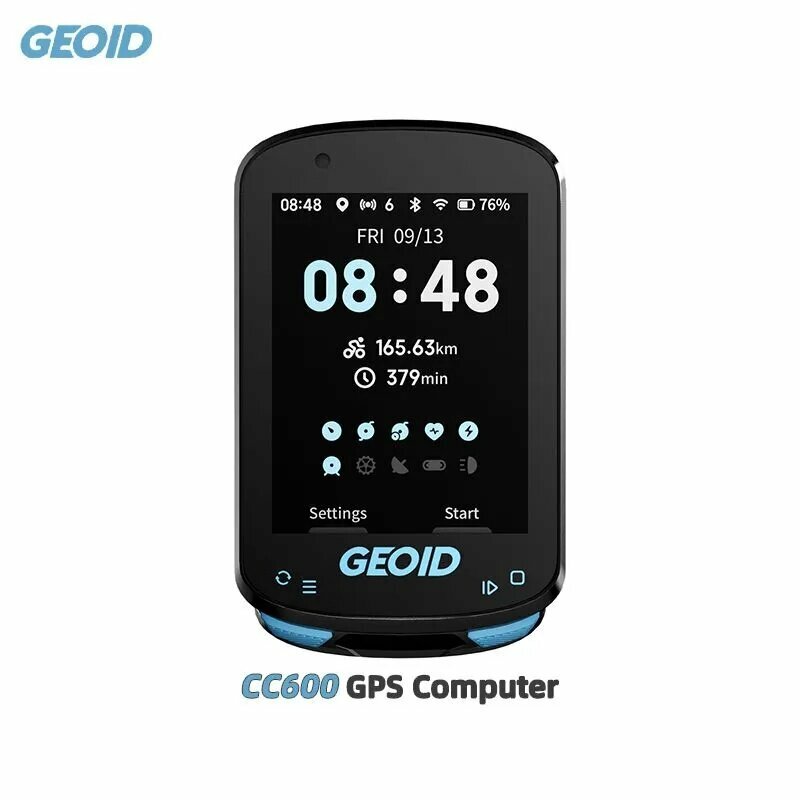 GEOID CC600 Велосипедный компьютер беспроводной водонепроницаемый IPX7 с зарядным 2,4 - дюймовым жидкокристаллическим дисплеем