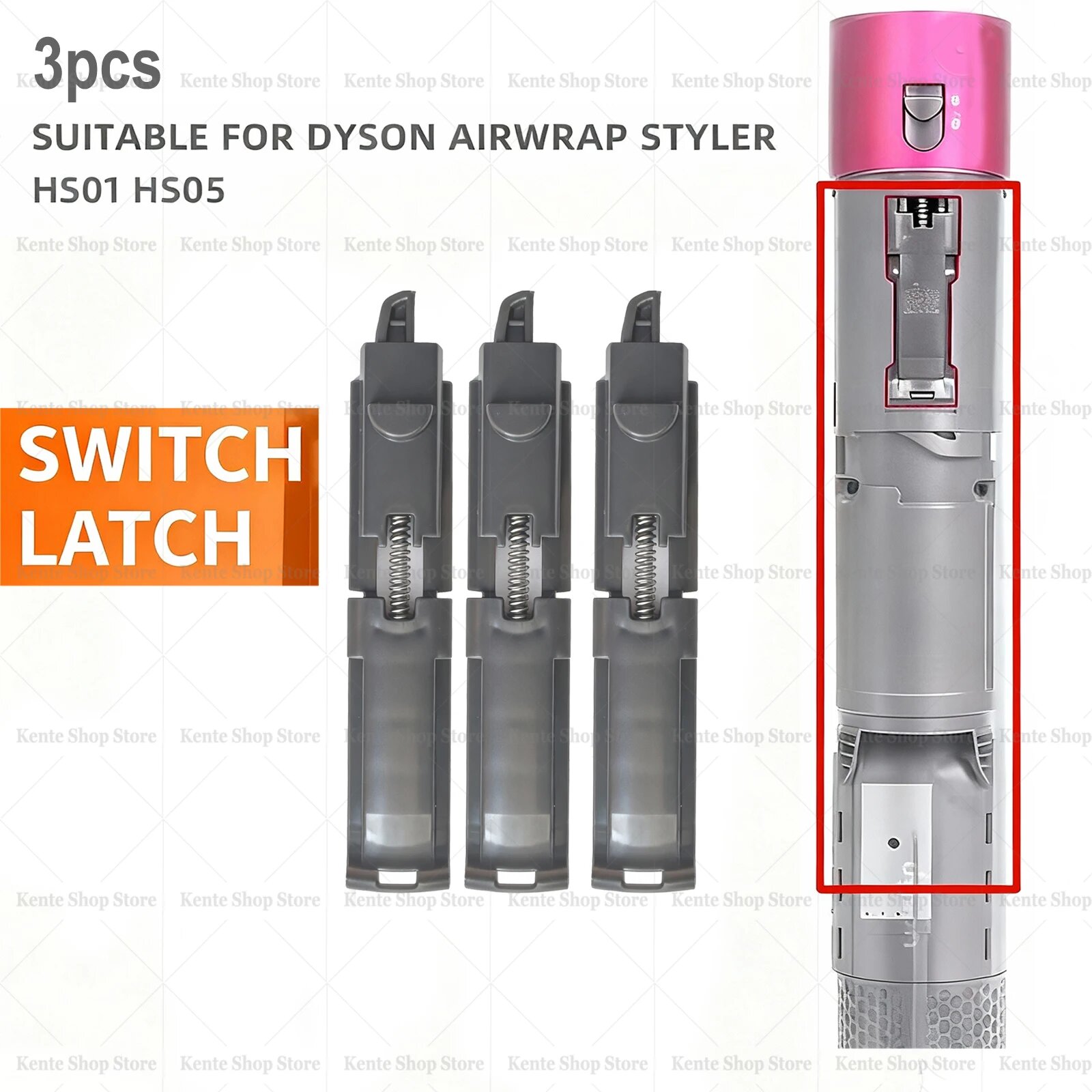 Запасные части для кнопки-защелки стайлера-фена-выпрямителя Dyson Airwrap HS01 HS05