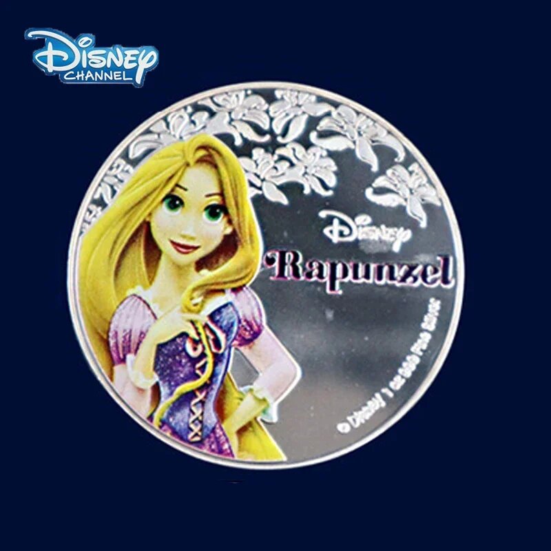 Серебряная монета Disney Рапунцель, цвет 2