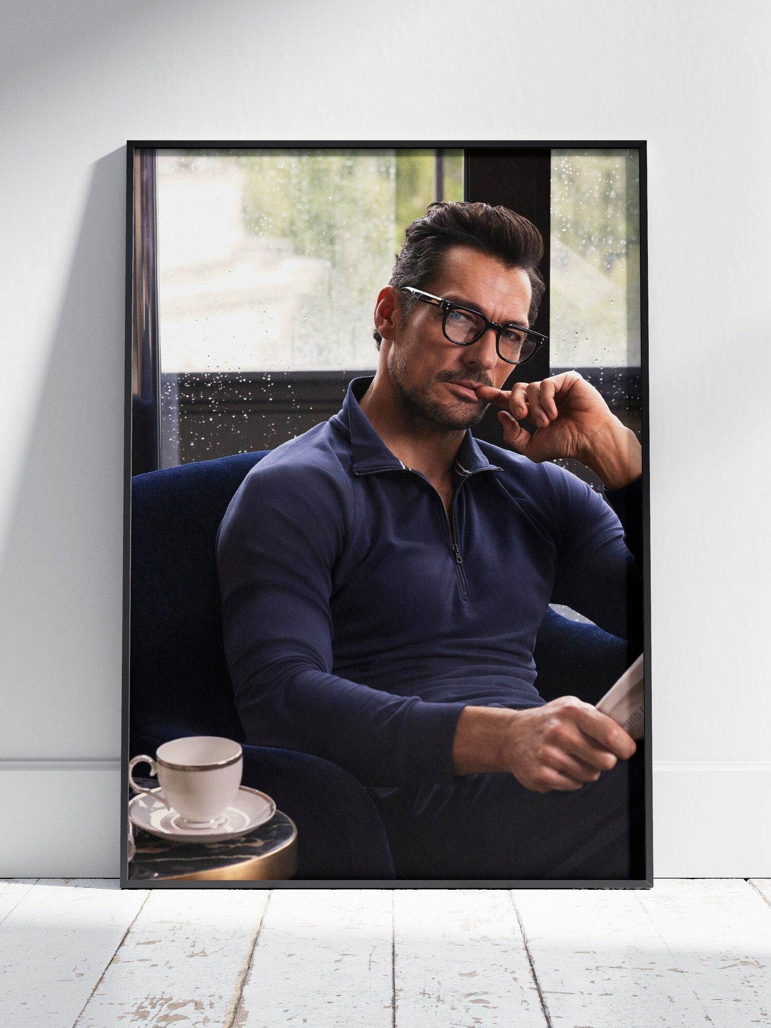 Плакат на стену для интерьера Дэвид Ганди (David Gandy 6) - Постер по модели и эстетике формата A4 (21x30 см)