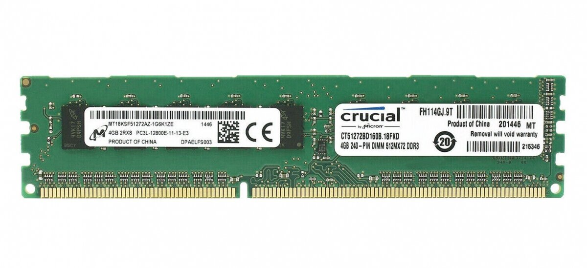 Оперативная память Crucial MT18KSF51272AZ-1G6K1ZE DDRIII 4Gb
