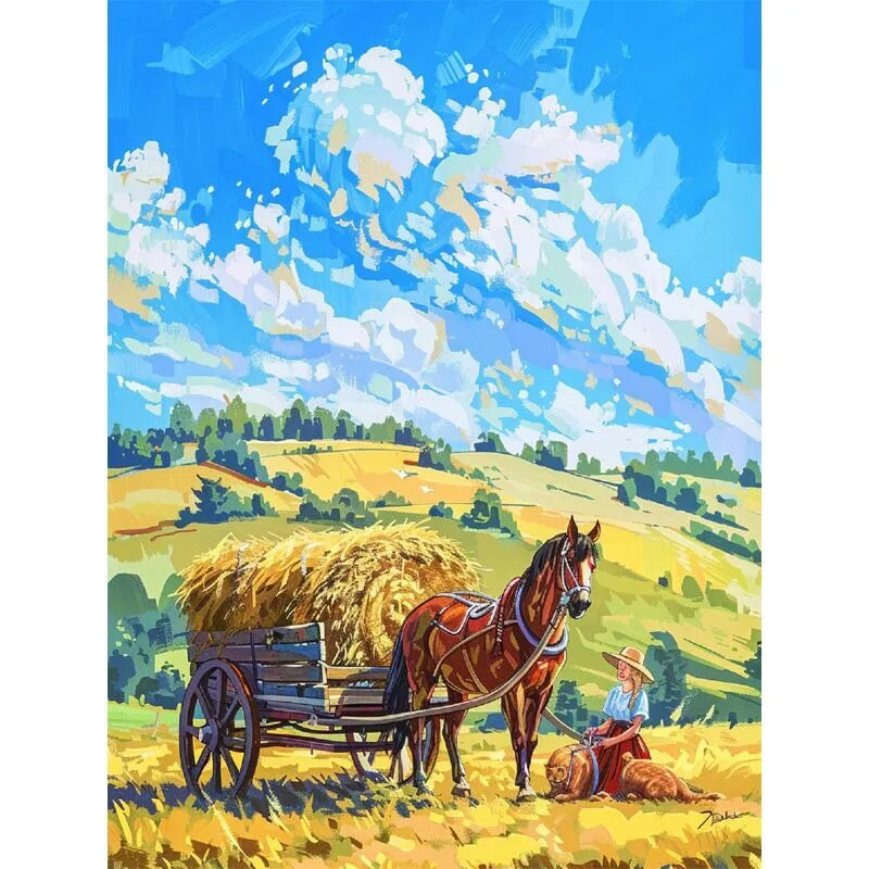 Алмазная картина "Фруктовый натюрморт", 30x40 см. Набор для творчества с вином и фруктами.5