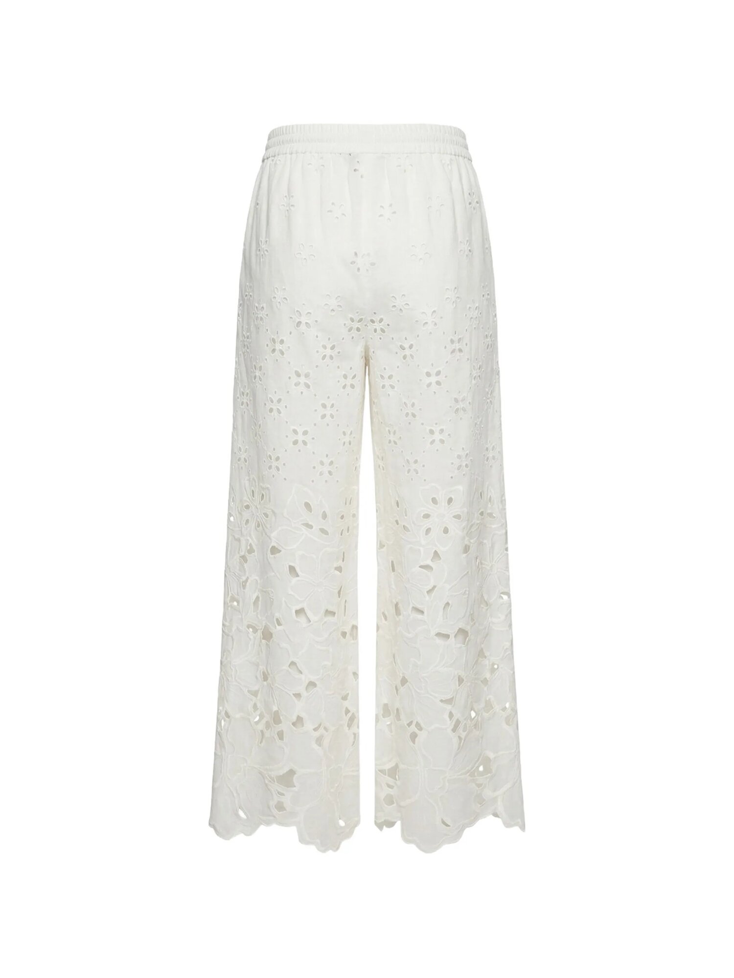 Брюки Ermanno Scervino Openwork trousers, размер 42, white — фото 1
