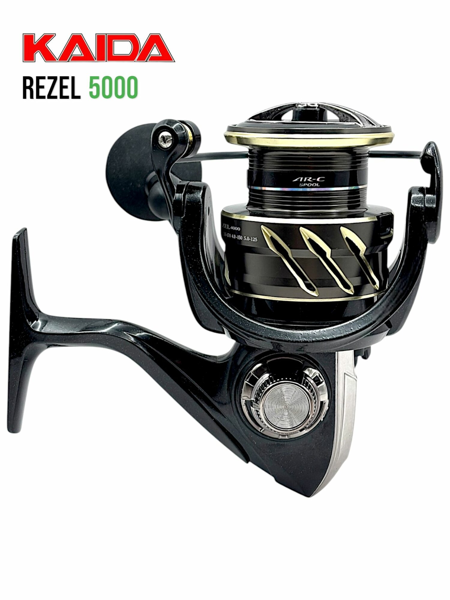 Катушка Kaida Rezel 5000 5+1 подшипников для рыбалки на спиннинга, фидер, донку, Кайда резел