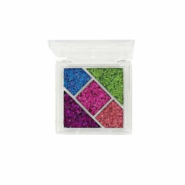 Тени для век FARRES 1256-02 Heavy Metal Glitter пять цветов