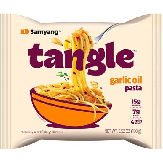 Паста быстрого приготовления Самянг Samyang TANGLE с чесноком и маслом 105 г