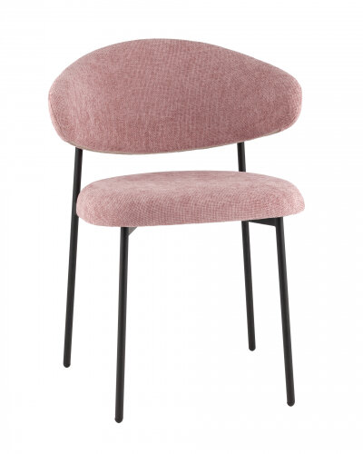 Стул обеденный Stool Group Evan шенилл пыльно-розовый