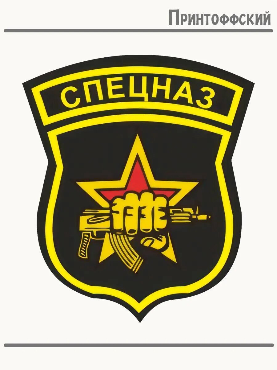 Термонаклейка для одежды и аксессуаров DTF-печать Спецназ