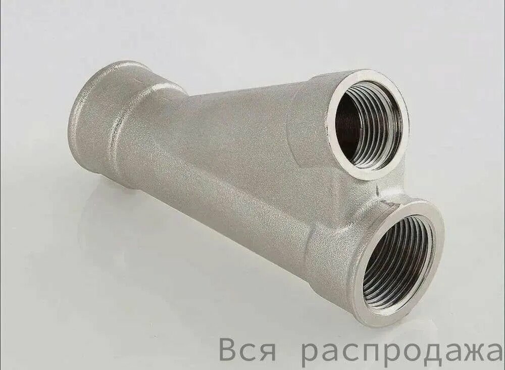 Тройник для ввода греющего кабеля TIM 1/2x 3/4 косой