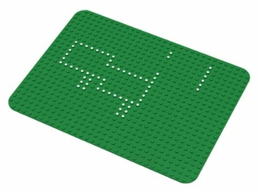 Деталь Lego 10px3 Baseplate 24 x 32 with Set 353 Dots Pattern