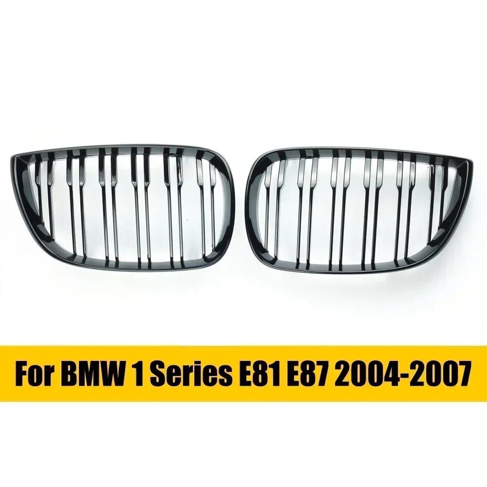 Решетка радиатора для BMW 1 Series E81 E87 2004-2007, Черный
