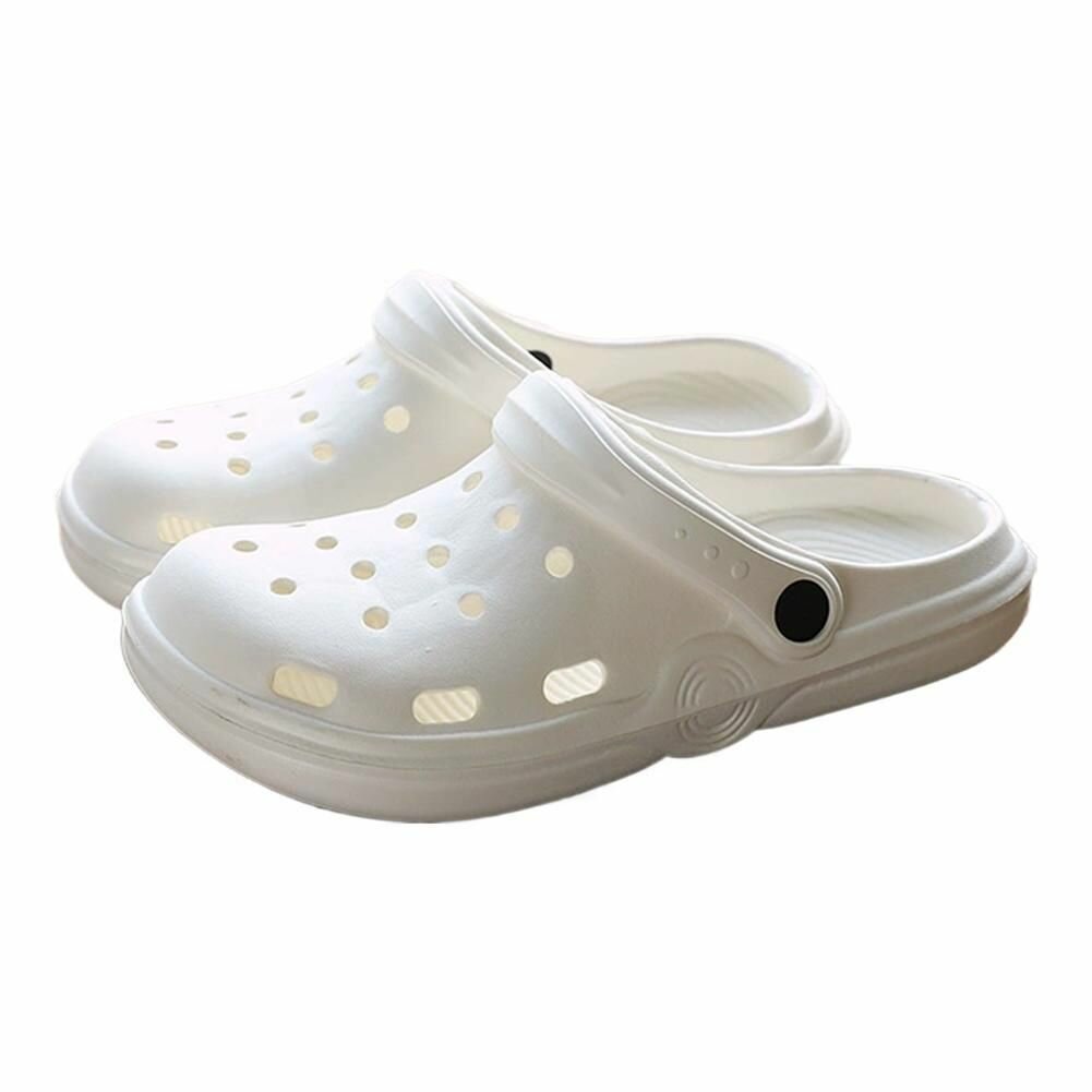 Сабо женские и мужские белые летние пляжные из ЭВА для работы