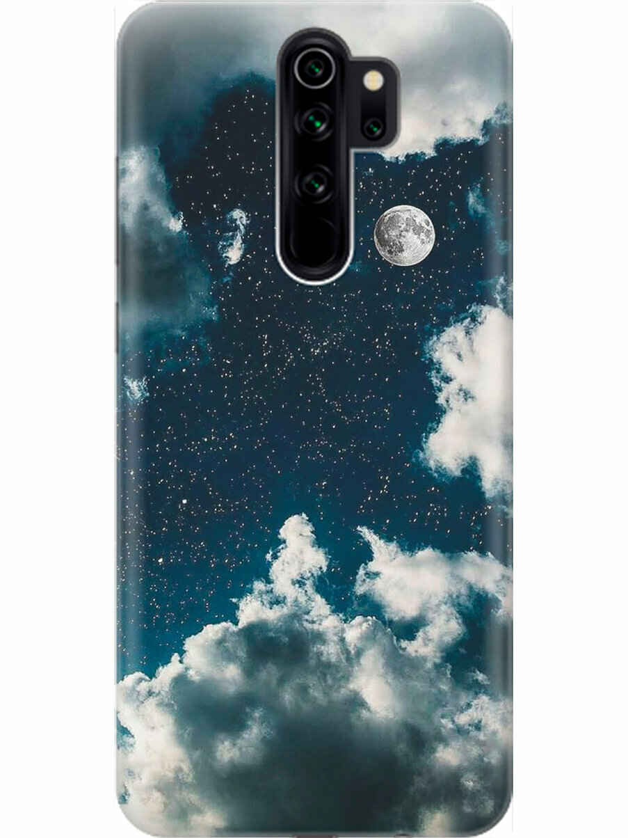 Накладка Transparent для Xiaomi Redmi Note 8 Pro с принтом "Лунное небо"