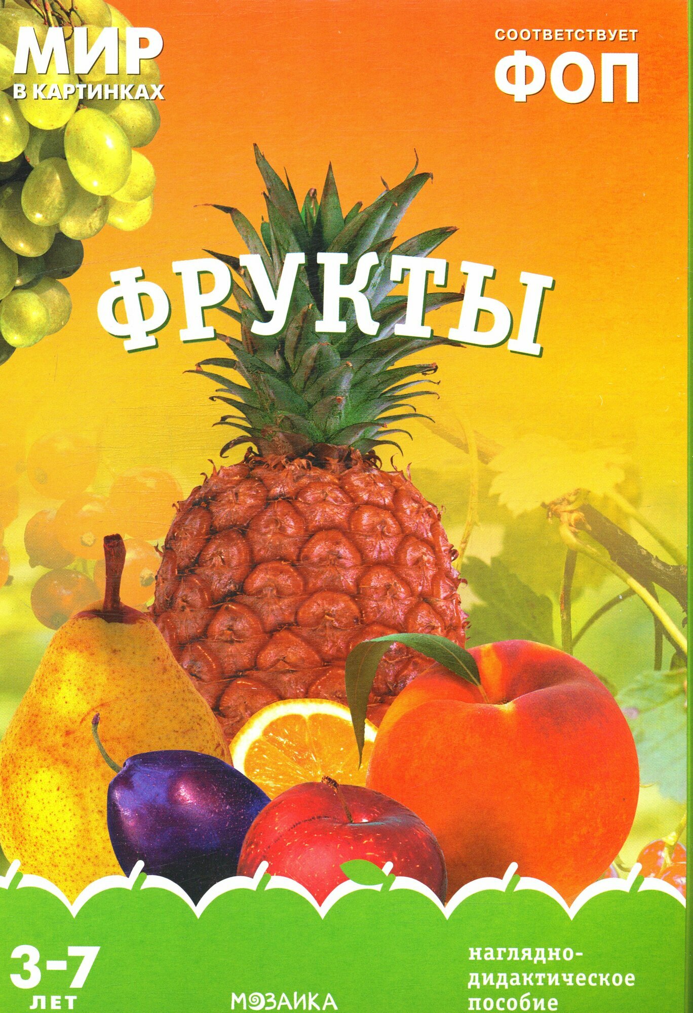 МирВКартинках Фрукты. Наглядно-дидактическое пособие (от 3 до 7 лет) (А4, 8 листов) (в папке) ФГОС, (Мозаика-Синтез, 2023), К, c.8