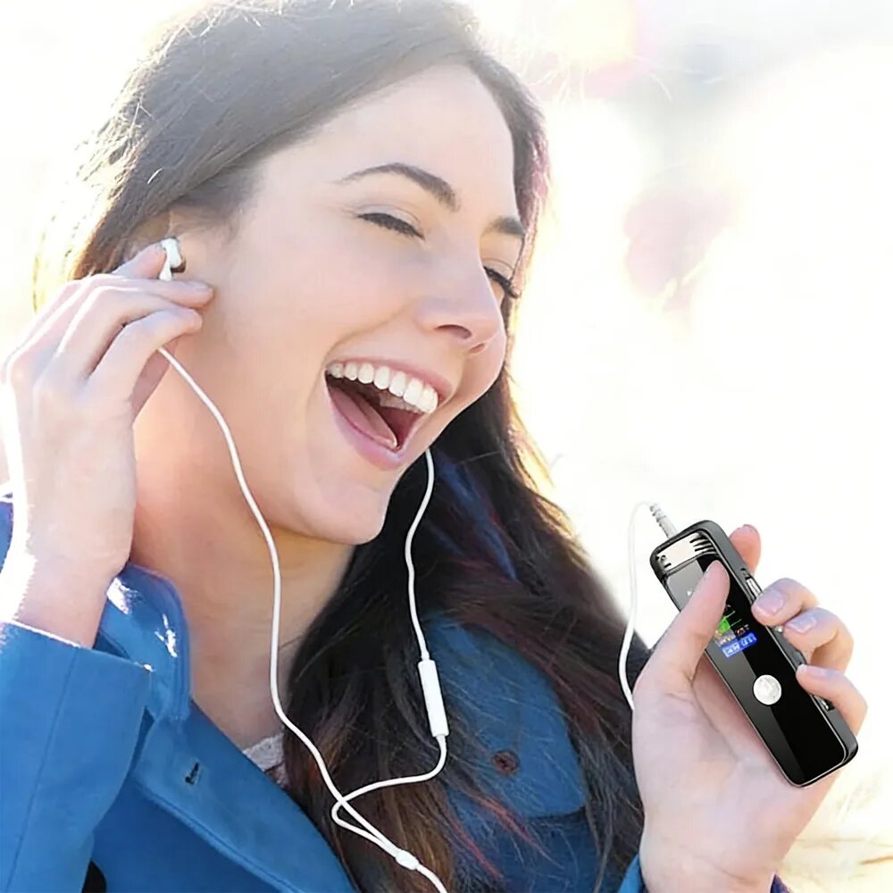 Milochic MP3-плеер 32 ГБ с диктофоном и креплением-зажимом для записи аудио — фото 1