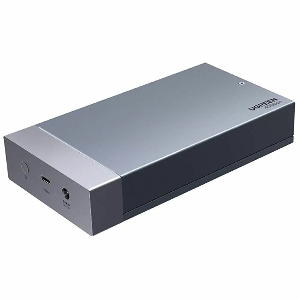 Бокс внешний для SSD UGREEN CM847 (65733EU) USB4 2-Bay M.2 NVMe SSD Enclosure EU. Цвет: серый космос.