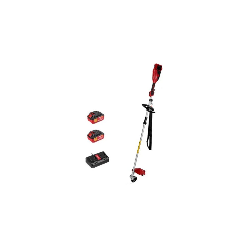 Триммер аккумуляторный WORTEX TB 3036-1 ALL1 XLT SET бесщеточный двигатель, 18В+18В, ширина скашивания 340/255 мм леска/нож 1334872