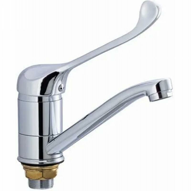 Смеситель для кухни Ekko E45054 хром, рычажный, поворотный излив, силумин