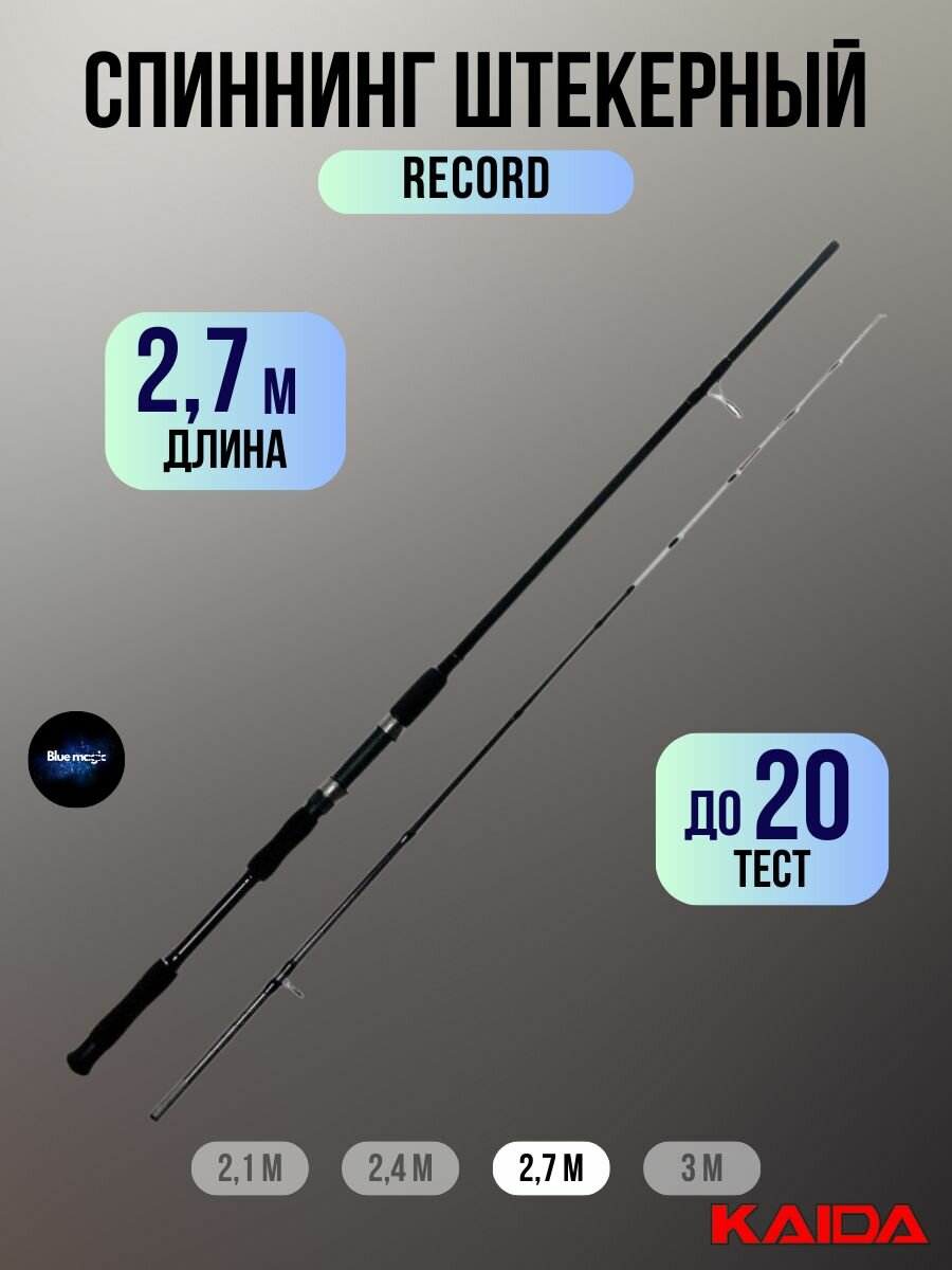 Удилище силовое Kaida RECORD тест 200g 2,7м