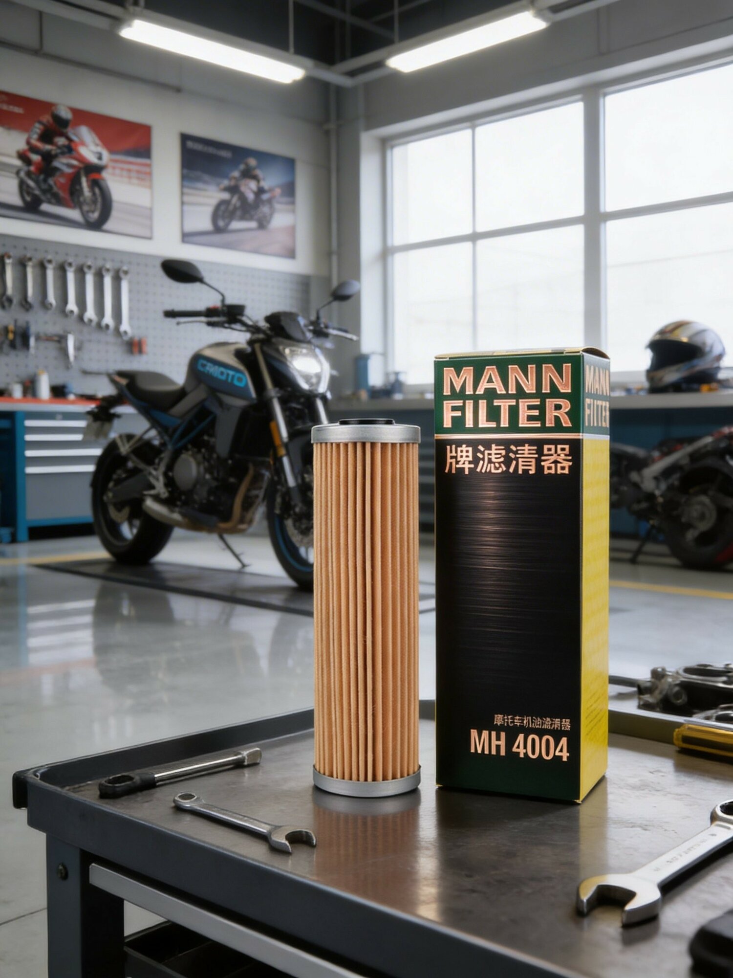 Масляный фильтр MANN-FILTER, совместимость с мотоциклами CFMOTO 800NK 800MT 800MT-X CF800-5 CF800-7 для надежного технического обслуживания и замены