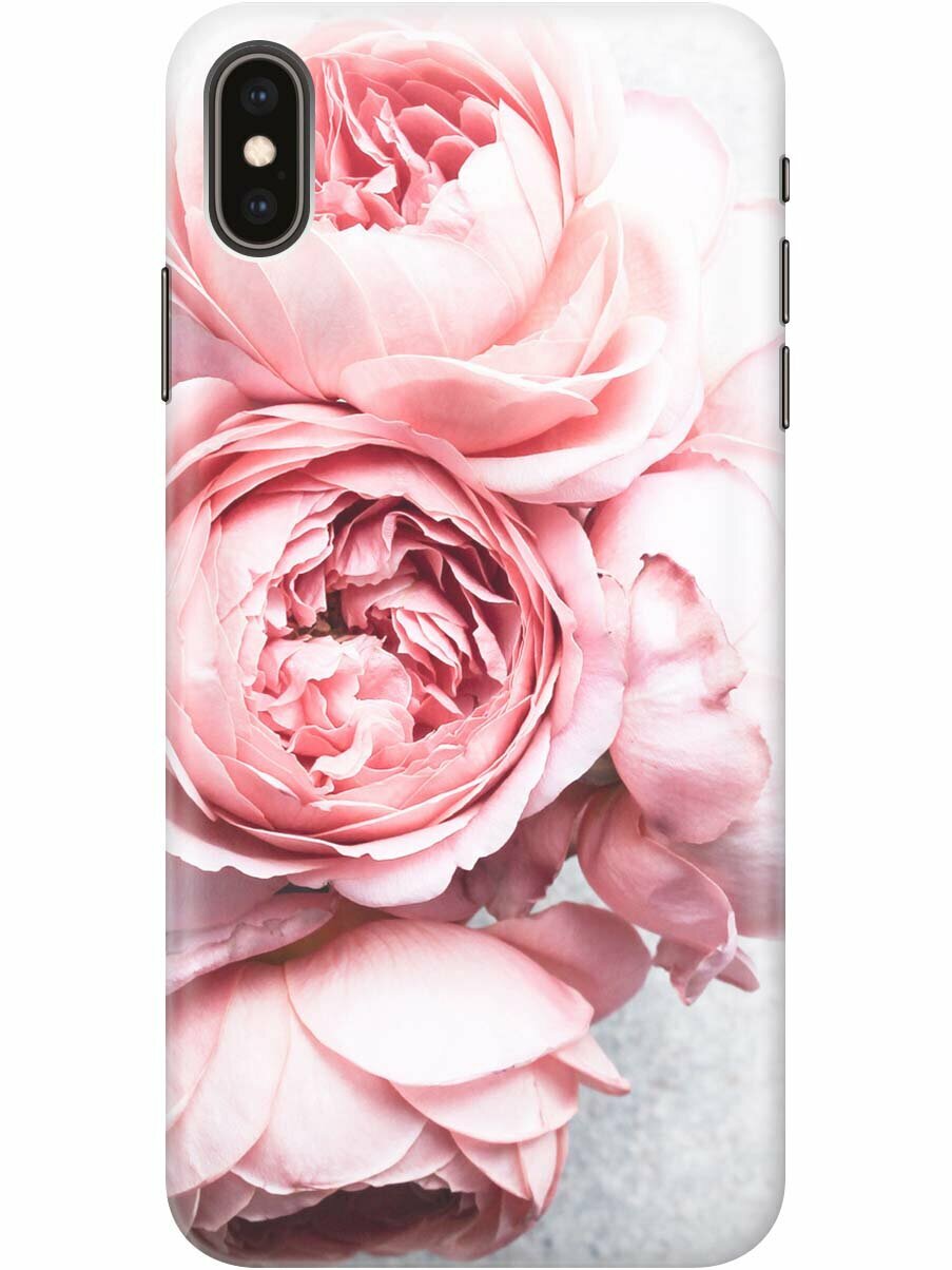 Силиконовый чехол на Apple iPhone XS Max / Эпл Айфон Икс Эс Макс с рисунком "Нежность"