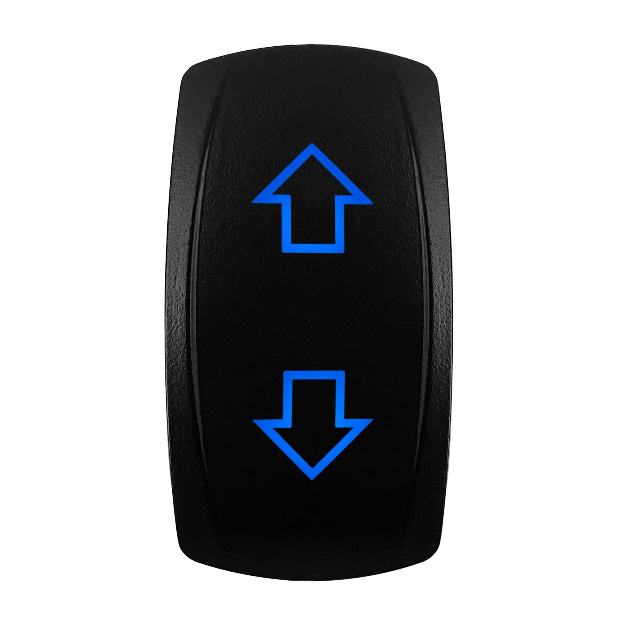 Переключатель автомобильный, 12В, DPDT, IP68, синий LED