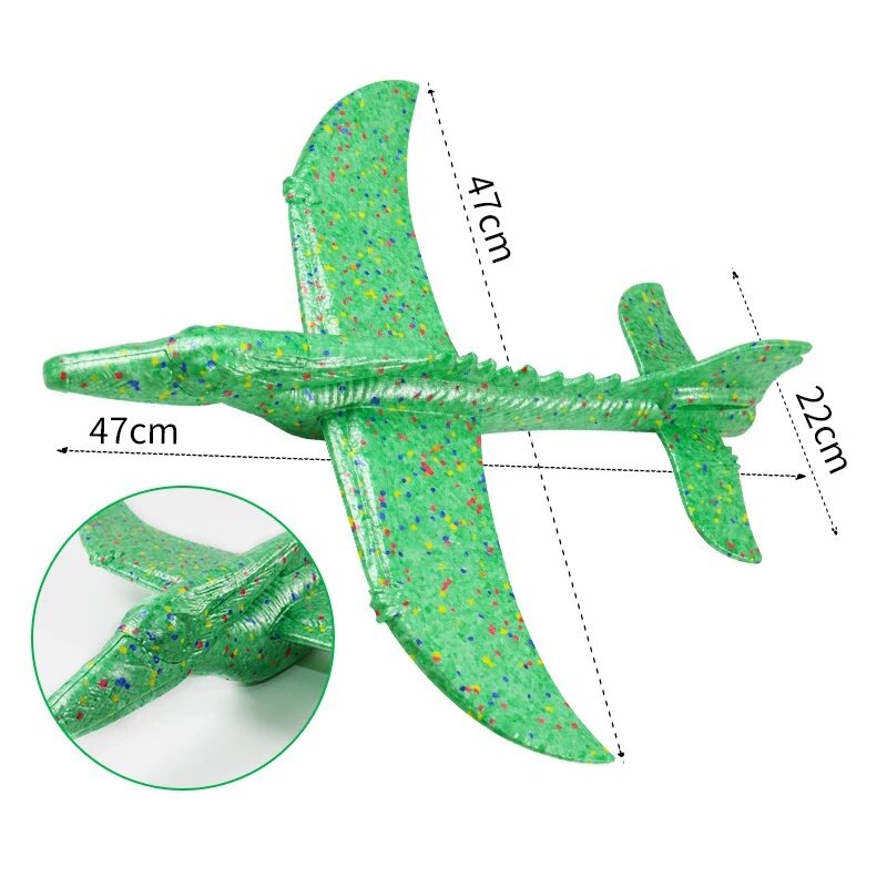 Дракон-самолет EPP, 47х22 см, Green B