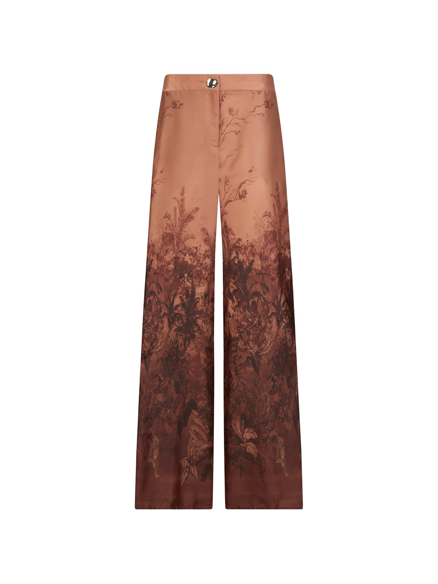 Брюки Printed twill palazzo pants