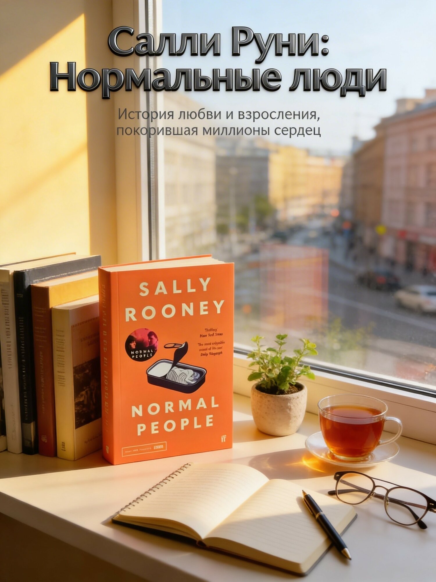 Роман Нормальные люди на английском, современная проза Салли Руни для изучения языка и трогательной истории любви и взросления