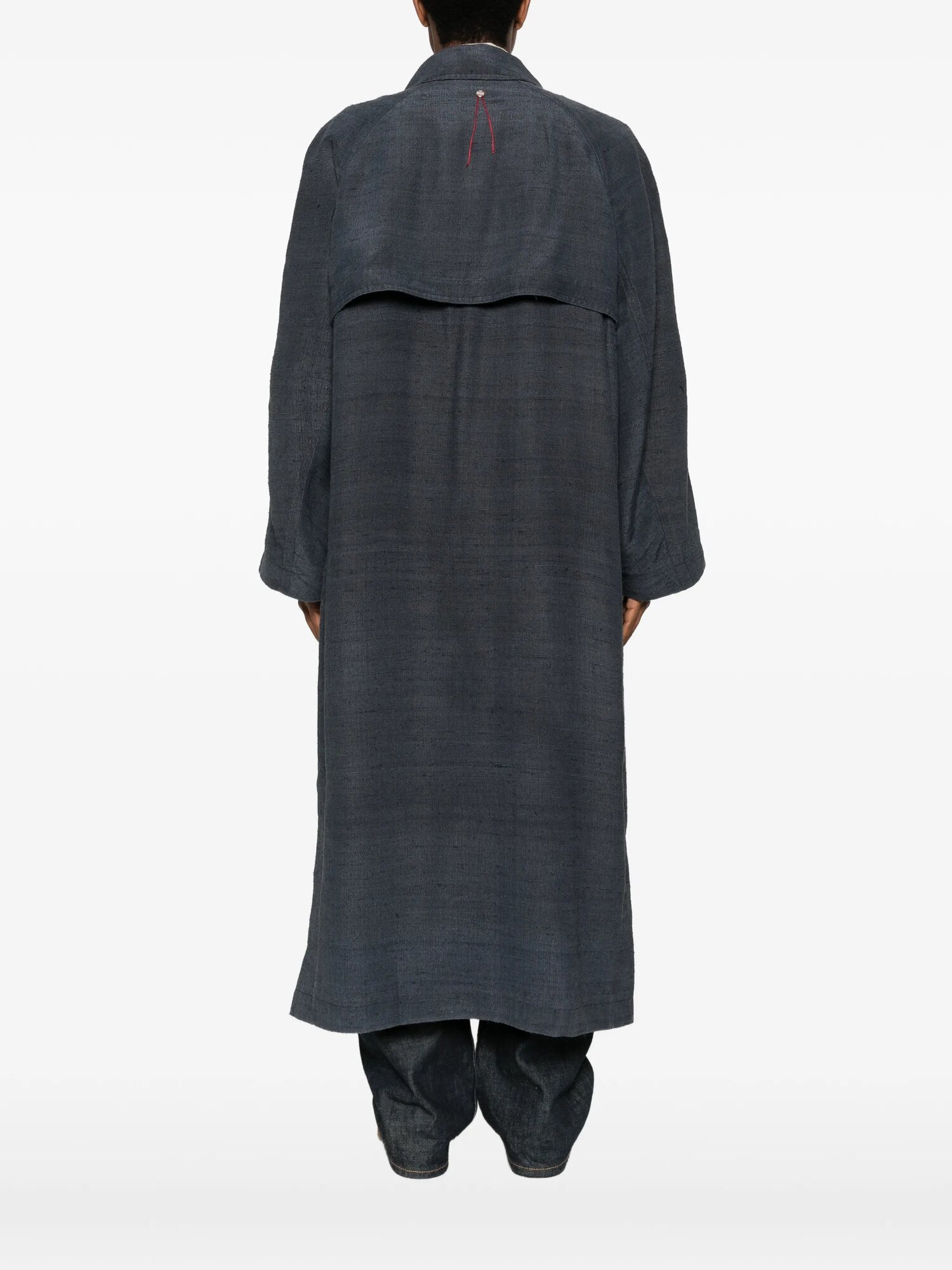Пальто SEWMOD Raglan-sleeve overcoat, размер 48, синий — фото 1